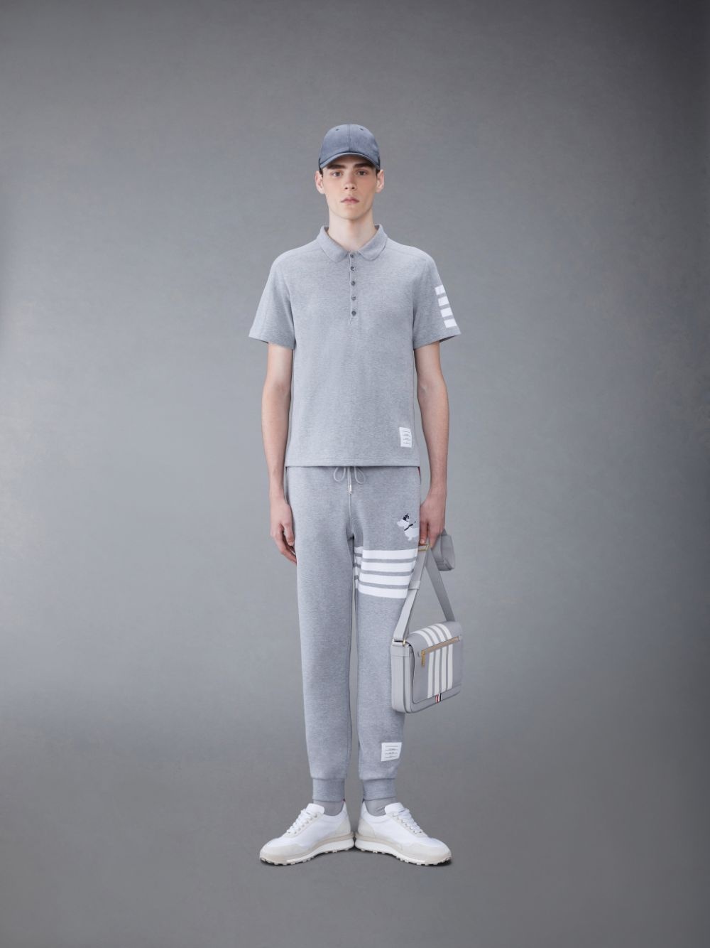 THOM BROWNE Thom Browne 4-Bar Short Sleeve Polo Shirt